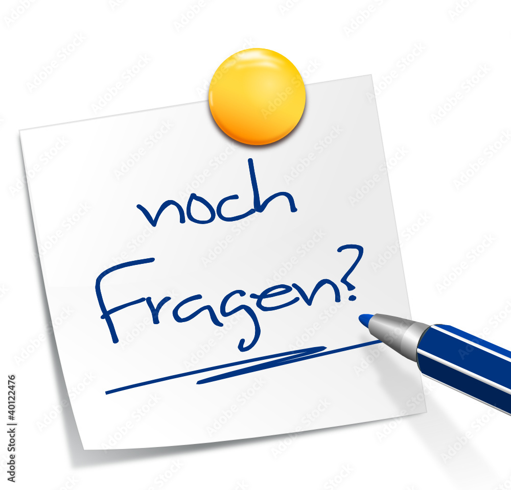 Notizzetel noch Fragen Stock-Vektorgrafik | Adobe Stock