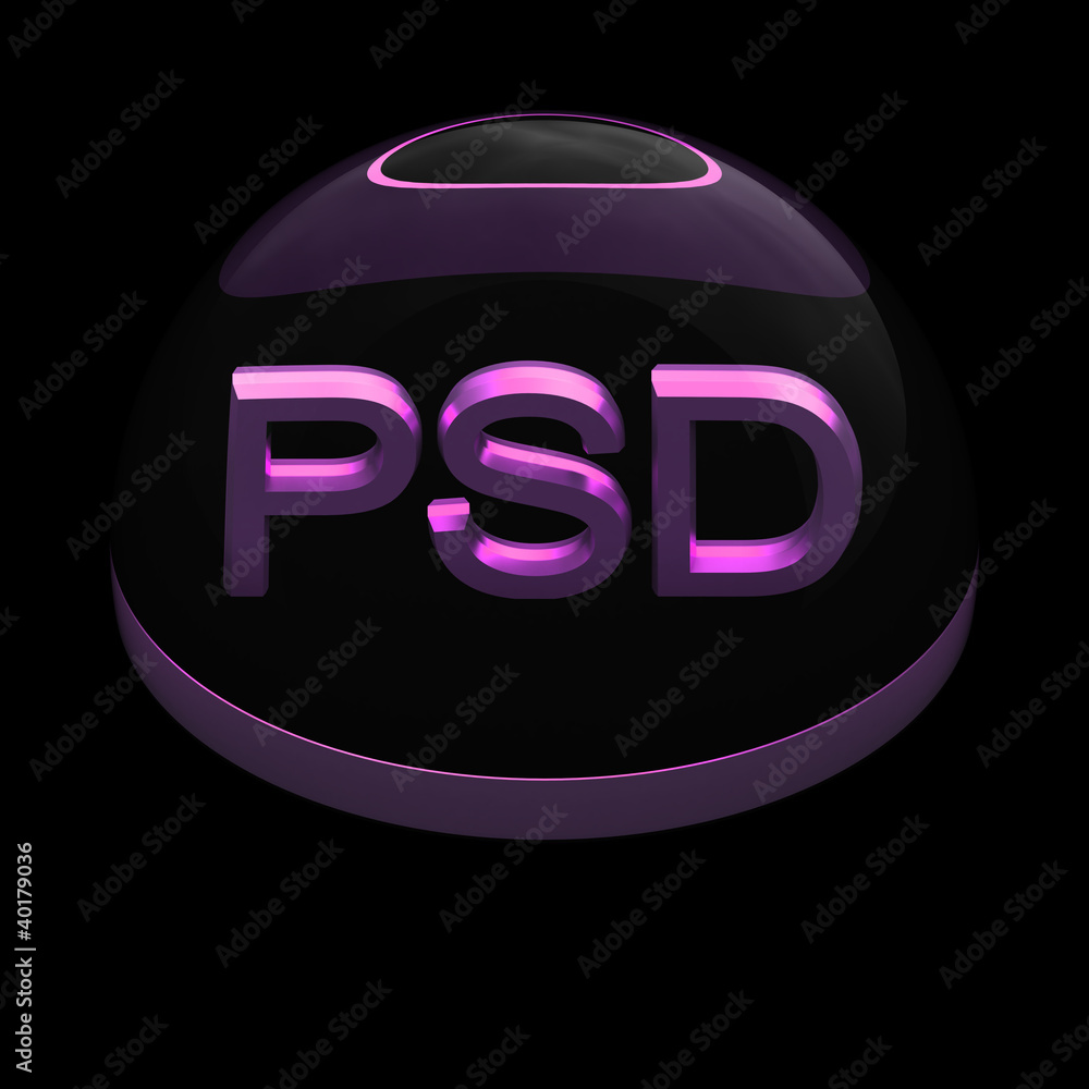 3D Style file format icon - PSD Stock Illustration | Adobe Stock