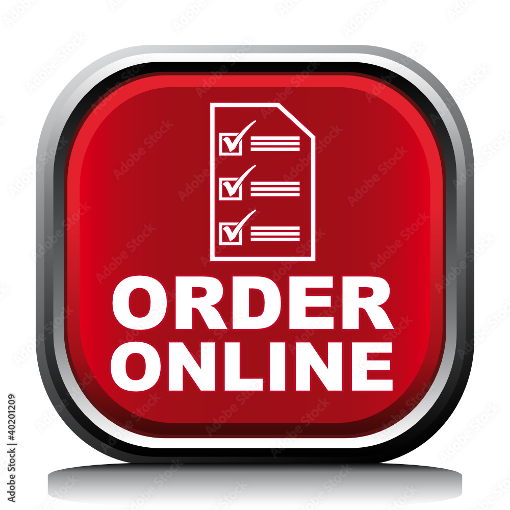 ORDER ONLINE ICON Stock Vector | Adobe Stock