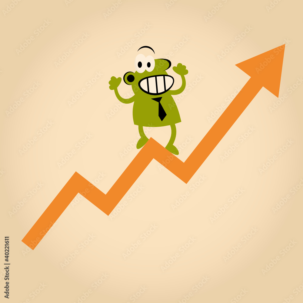 erfolg cartoon Stock-Vektorgrafik | Adobe Stock