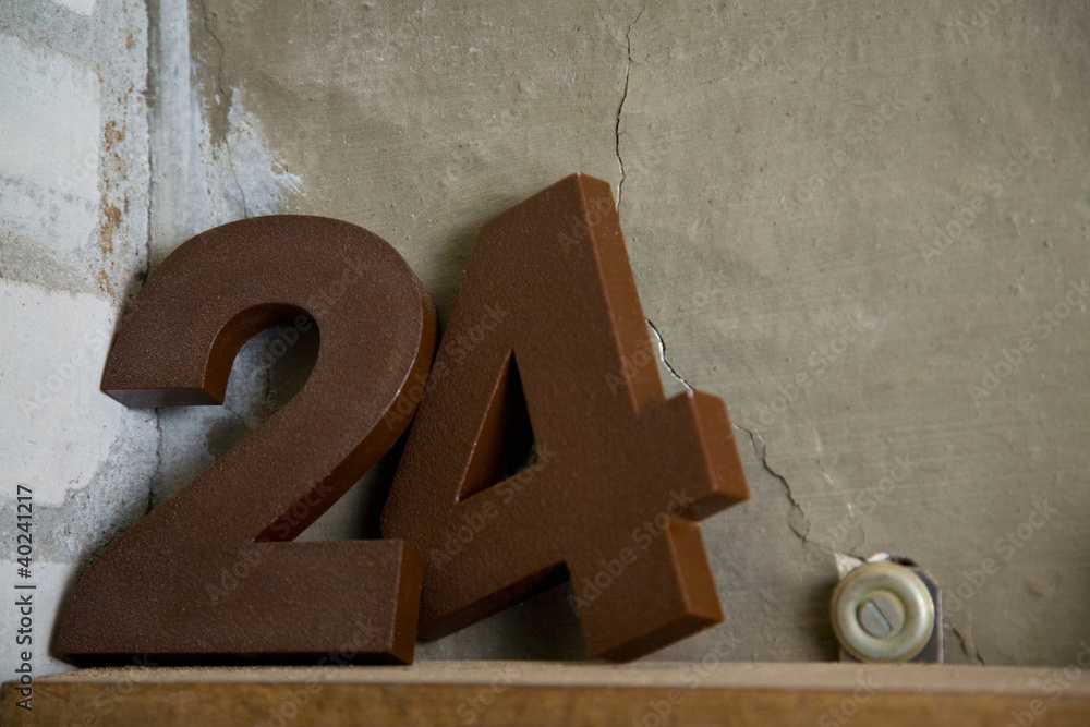 Zahl 24 Stock Photo | Adobe Stock