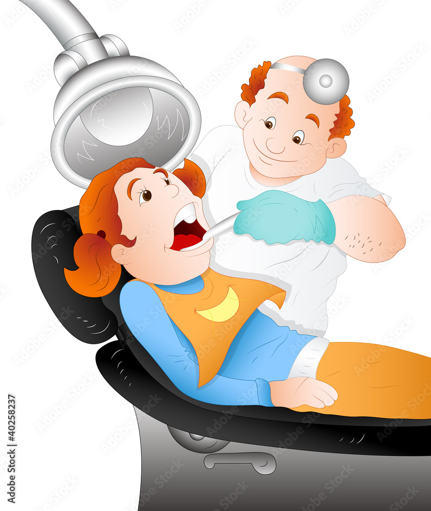 Tooth Extraction Cartoon Stock Vector | Adobe Stock