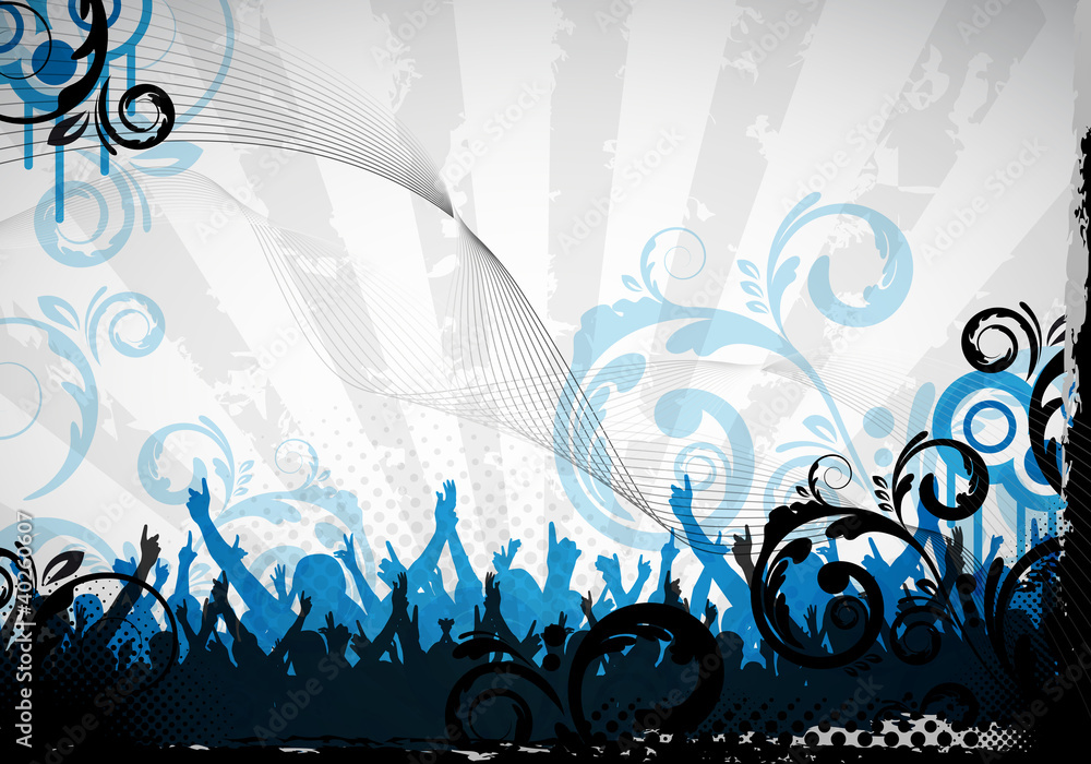 party background and floral design Stock Vector | Adobe Stock