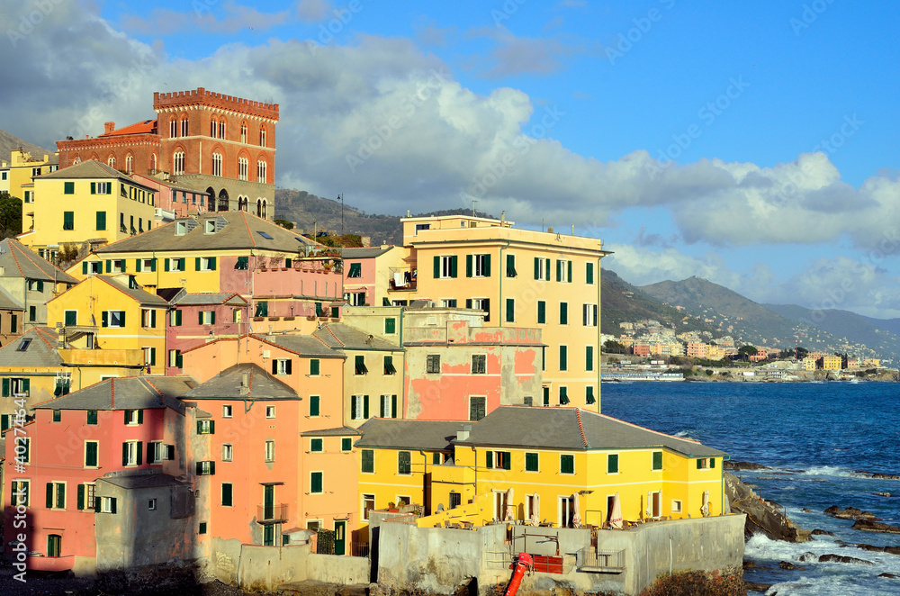 Foto Stock Crêuza de mä, boccadasse, genova | Adobe Stock