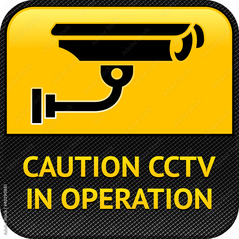 CCTV symbol, pictogram security camera Stock Vector | Adobe Stock