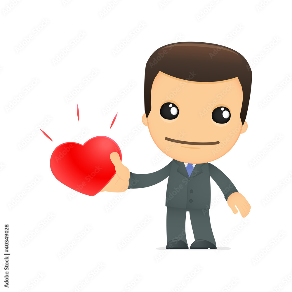 funny cartoon boss Stock Vector | Adobe Stock