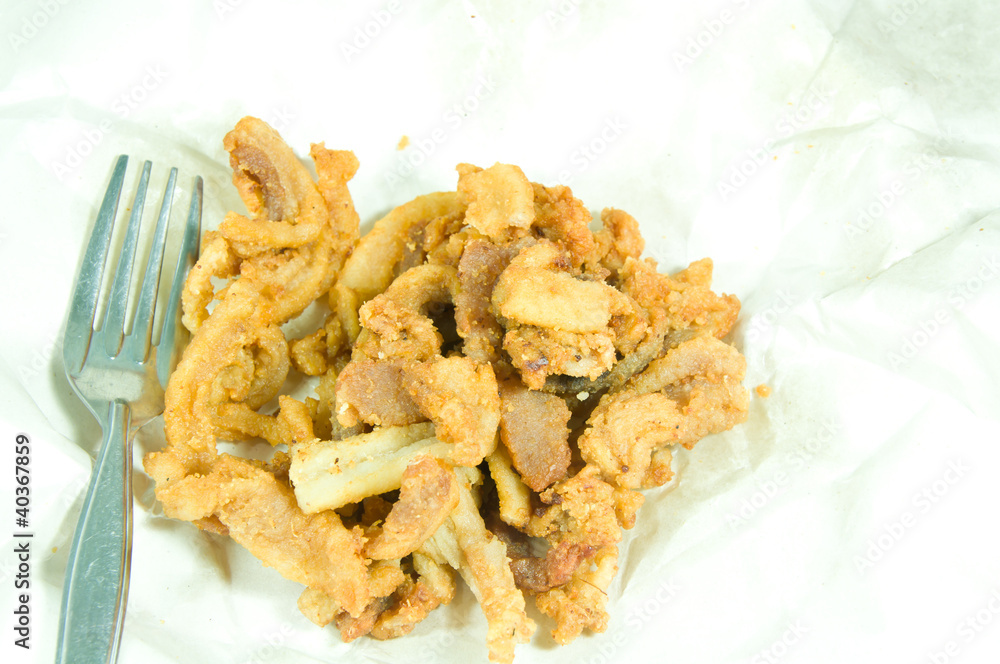 Chicharon a Popular Filipino Snack Made of Deep Fried Pork Skin Stock ...