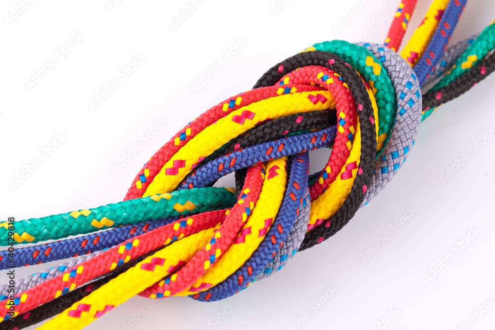 colorful rope knot Stock Photo | Adobe Stock