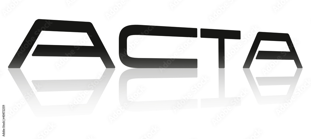 Acta, Symbol, Schriftzug Stock Illustration | Adobe Stock