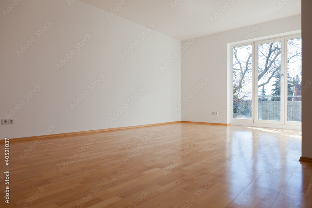 Leerer Raum in Wohnung Stock Photo | Adobe Stock