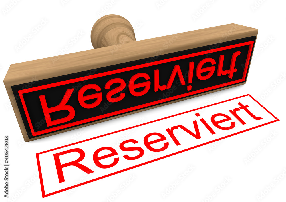 Stempel "Reserviert" Stock-Illustration | Adobe Stock