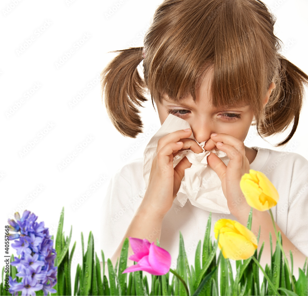 hay fever - allergic child Stock Photo | Adobe Stock