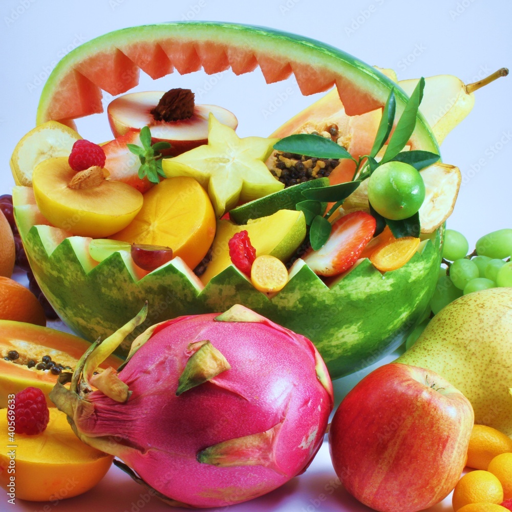 Fotografia do Stock: verschiedene Sorten Obst | Adobe Stock