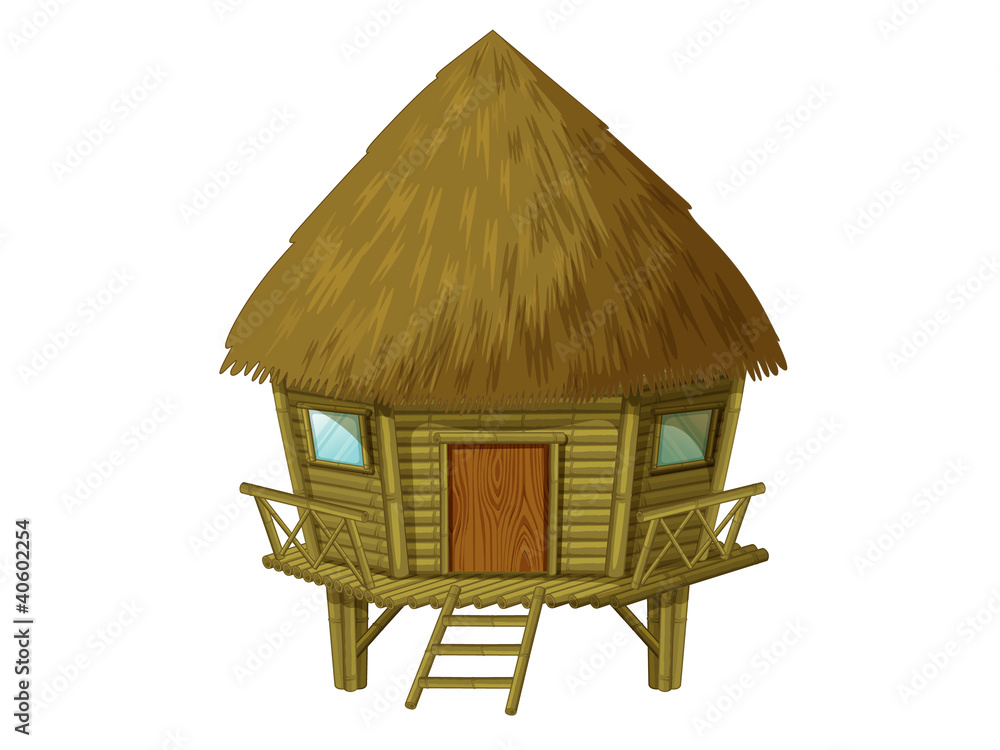Cartoon hut Stock Vector | Adobe Stock