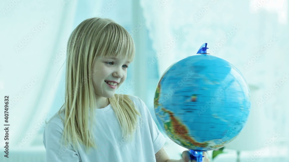 World spinning fast Stock Video | Adobe Stock