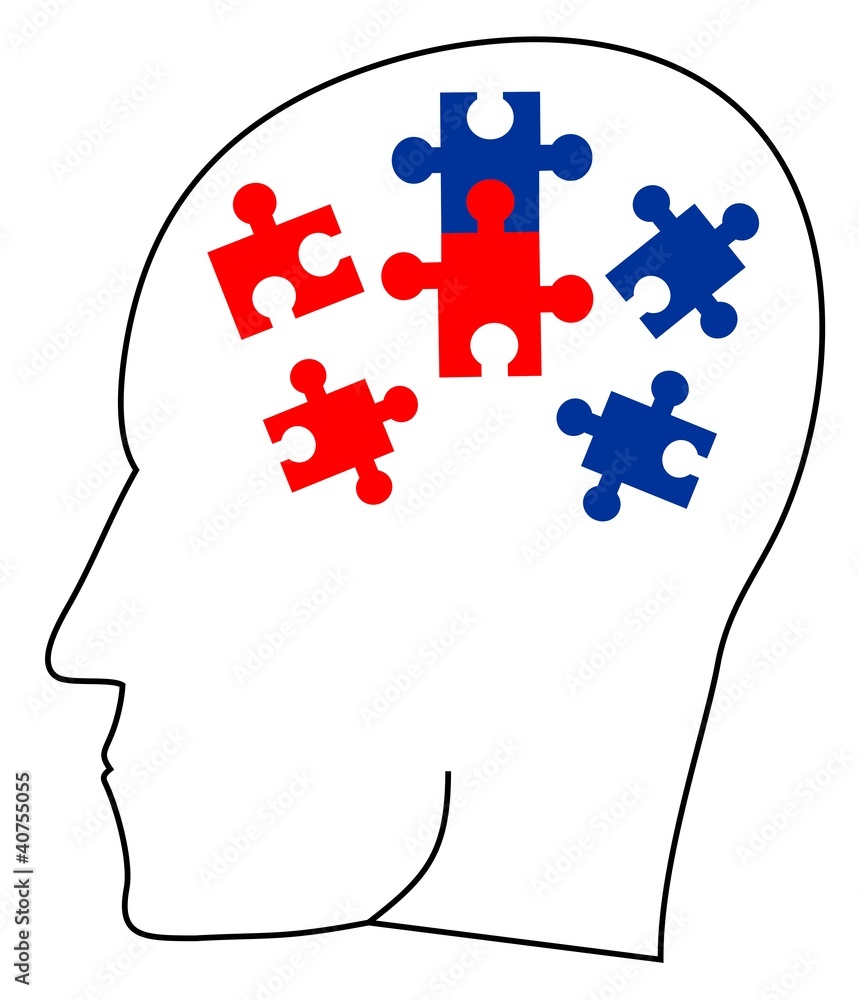 Puzzle think icon Stock Vector | Adobe Stock