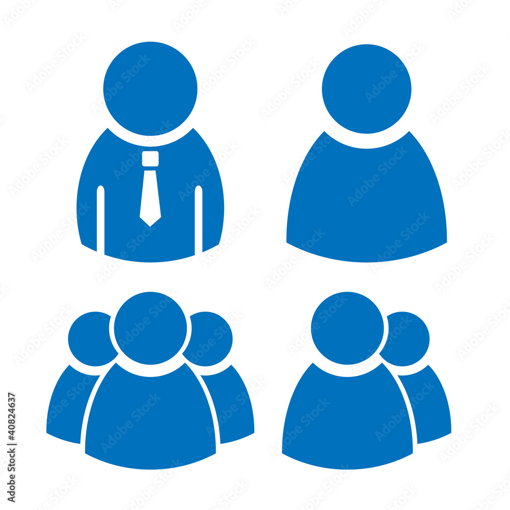 Vector computer users icon set Stock-Vektorgrafik | Adobe Stock