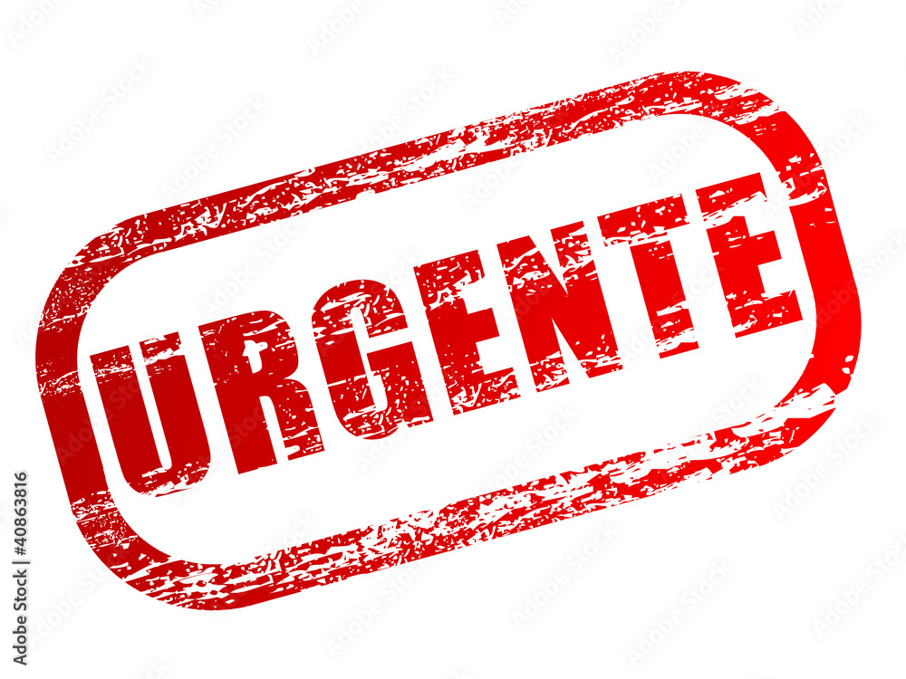 Palavra urgente - carimbo vermelho desgastado Stock Illustration ...