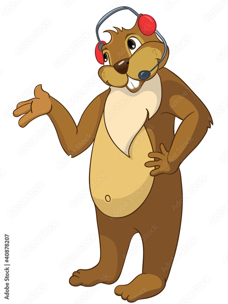 Beaver CREES. Look for Funny Beaver by Keyword "CREES". Stock Vector ...
