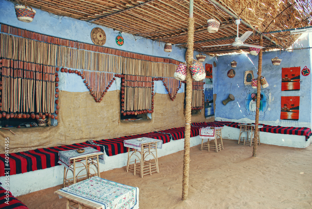 arabian cafe in a desert in Luxor , Egypt Stock Photo | Adobe Stock