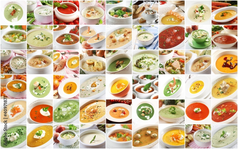 Collage - Soups Stock-Foto | Adobe Stock