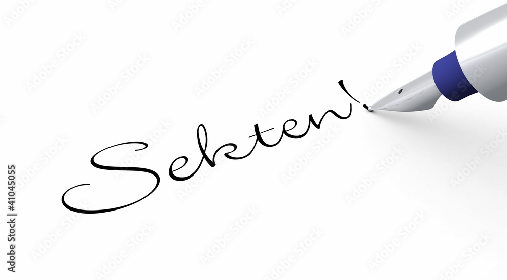 Stift Konzept - Sekten! Stock-Illustration | Adobe Stock