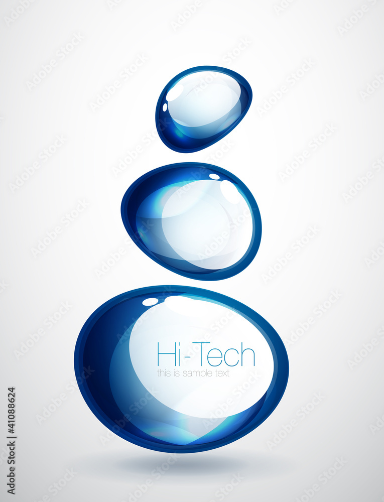 Abstract glass shapes Stock Vector | Adobe Stock