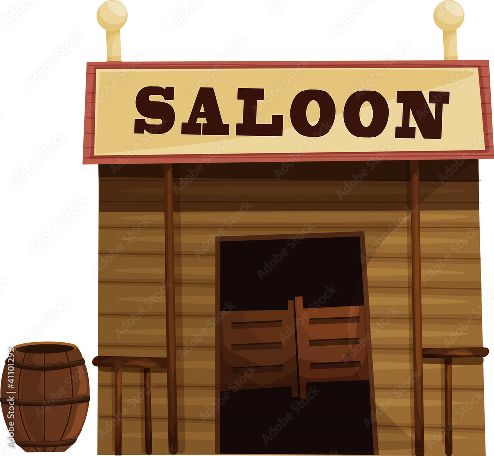 saloon Stock Vector | Adobe Stock