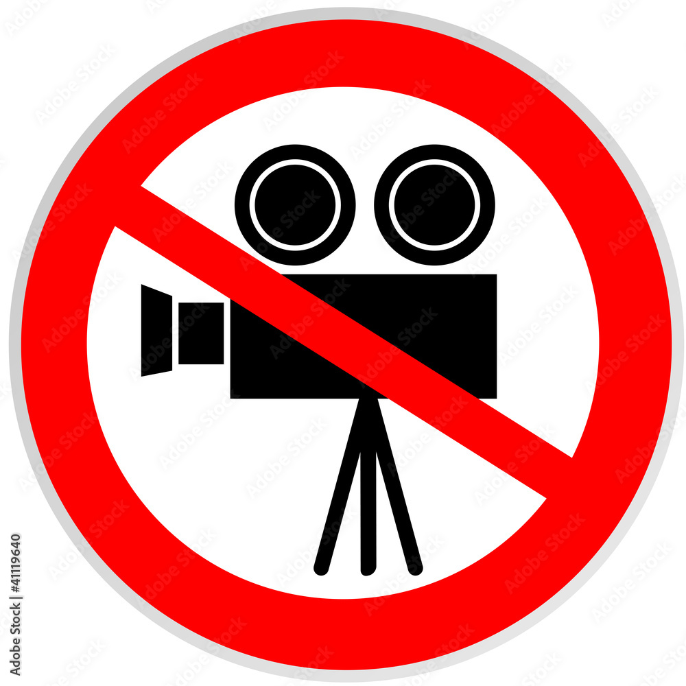 No filming allowed Stock Vector | Adobe Stock
