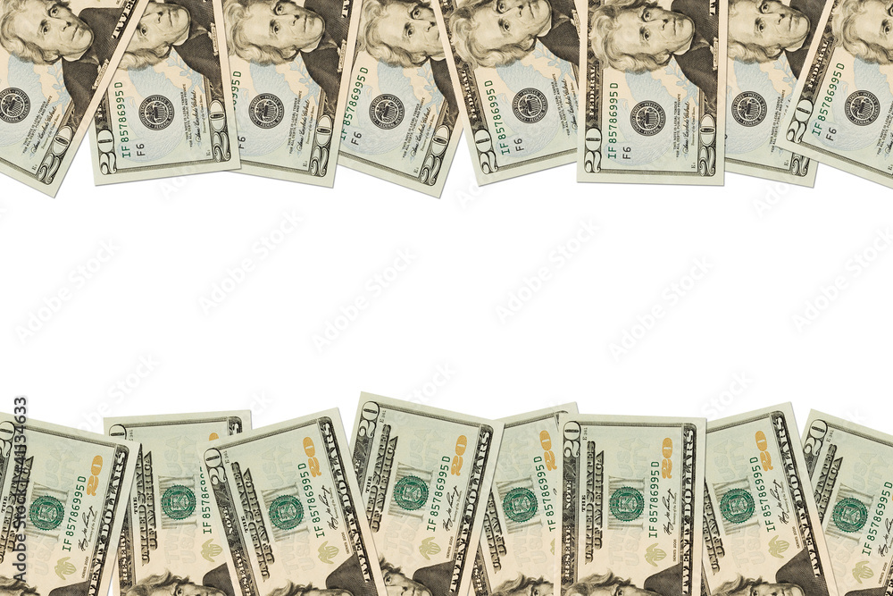 20 Dollar Bill Border