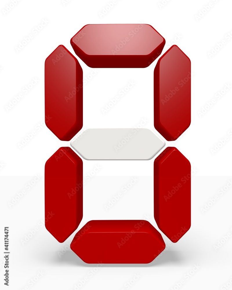 3D digital number 0 Stock Illustration | Adobe Stock