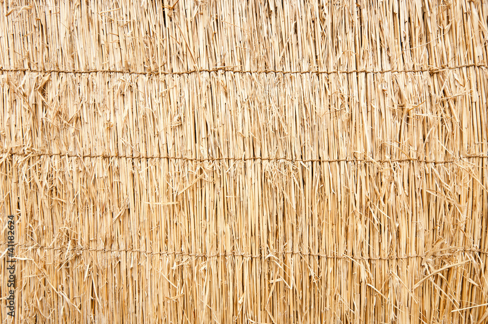 Texture of sewed yellow straw sewed Stock Photo | Adobe Stock