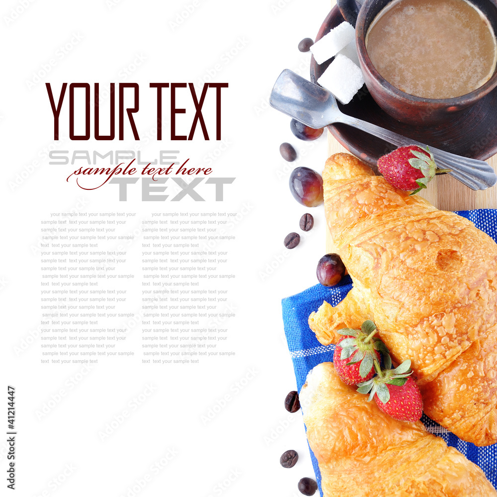 Coffee Break Menu Stock Photo | Adobe Stock