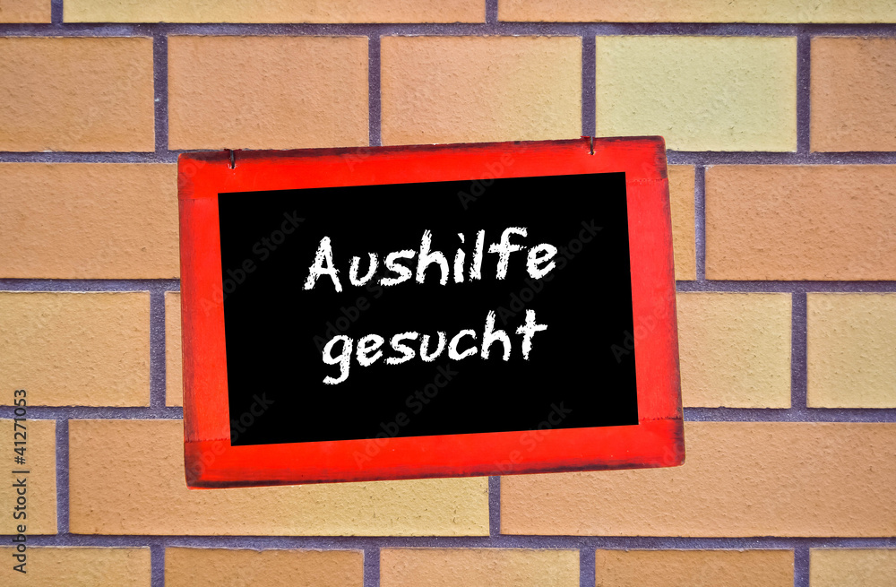 Aushilfe gesucht Stock-Foto | Adobe Stock