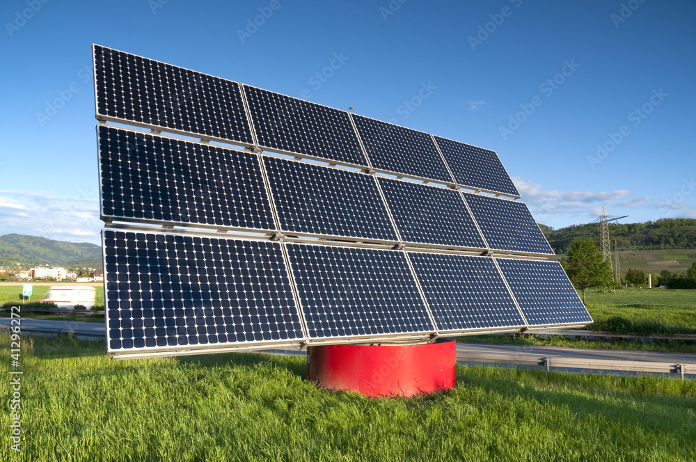 Solar Panel Station Stock Photo | Adobe Stock