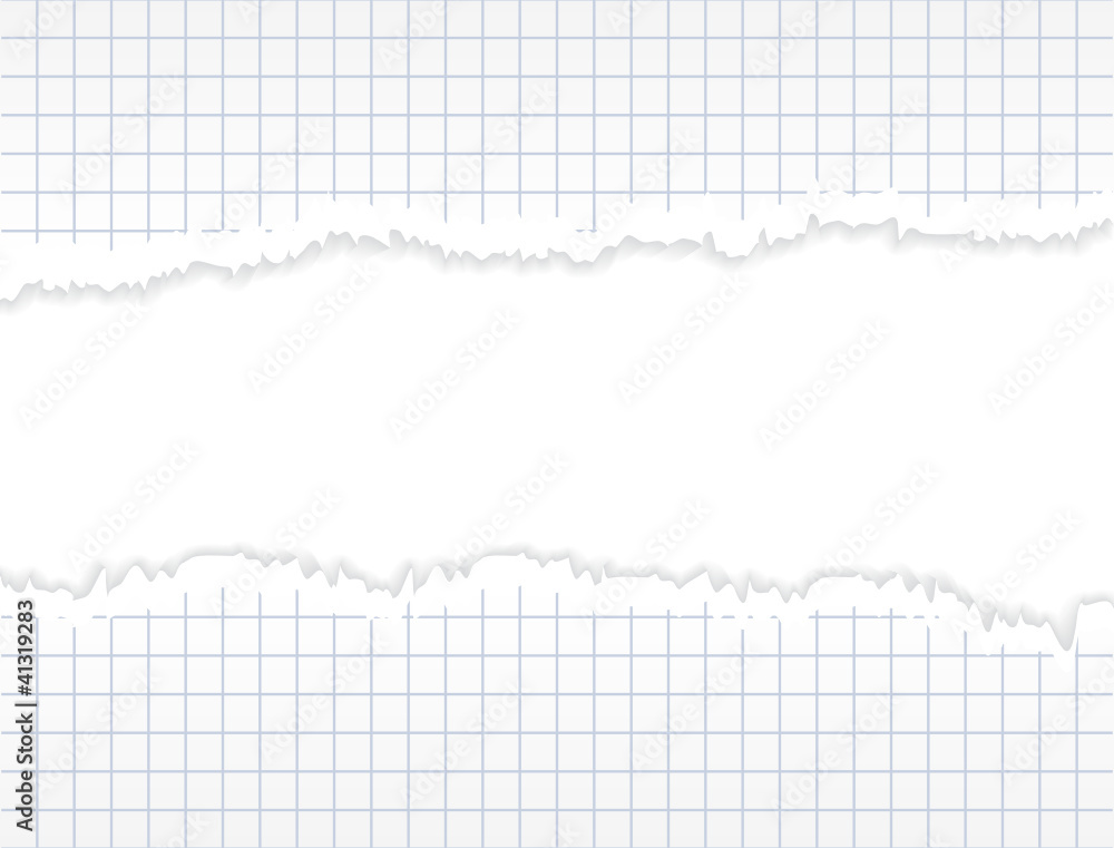 Grid torn paper. Education background. Stock Vector | Adobe Stock