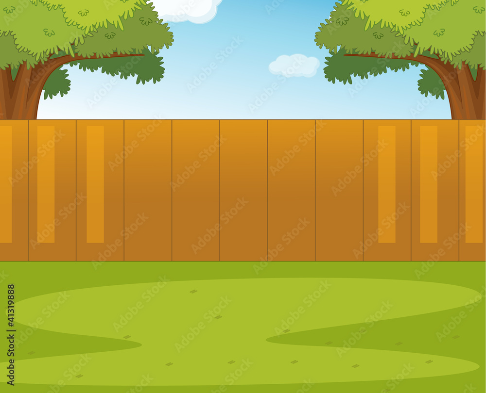Back yard Stock Vector | Adobe Stock