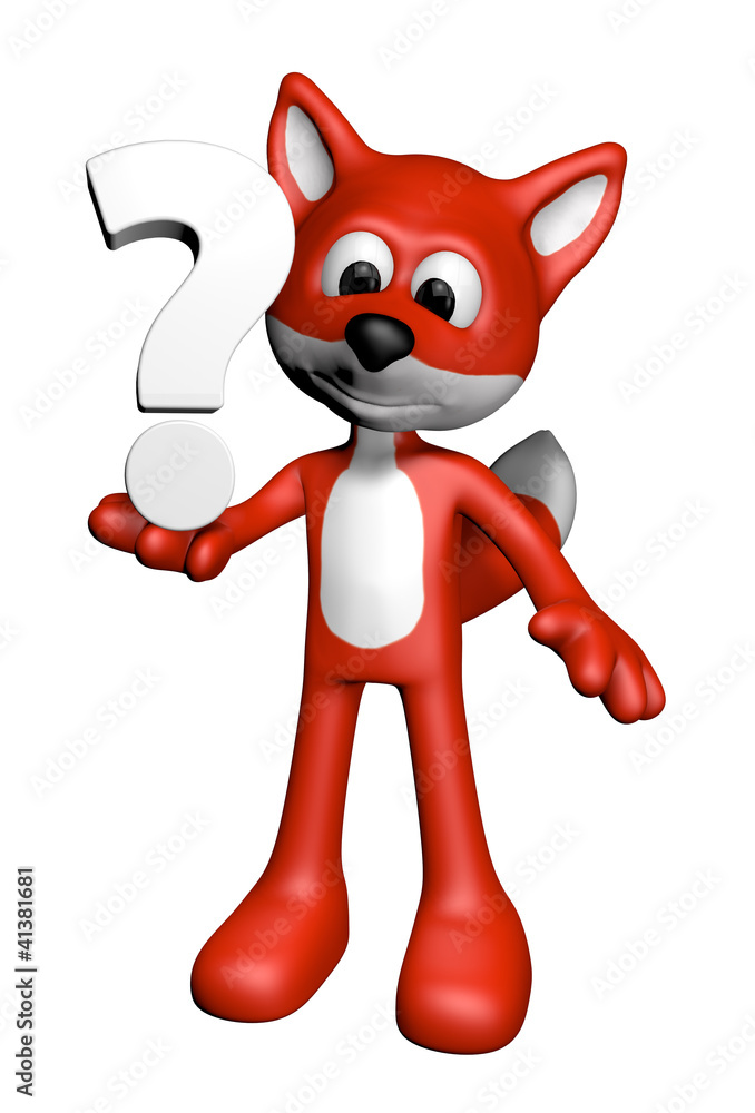 fuchs mit fragezeichen Stock Illustration | Adobe Stock