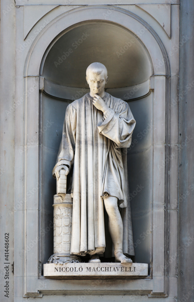 Niccolo Machiavelli Statue Florenz Stock Photo | Adobe Stock
