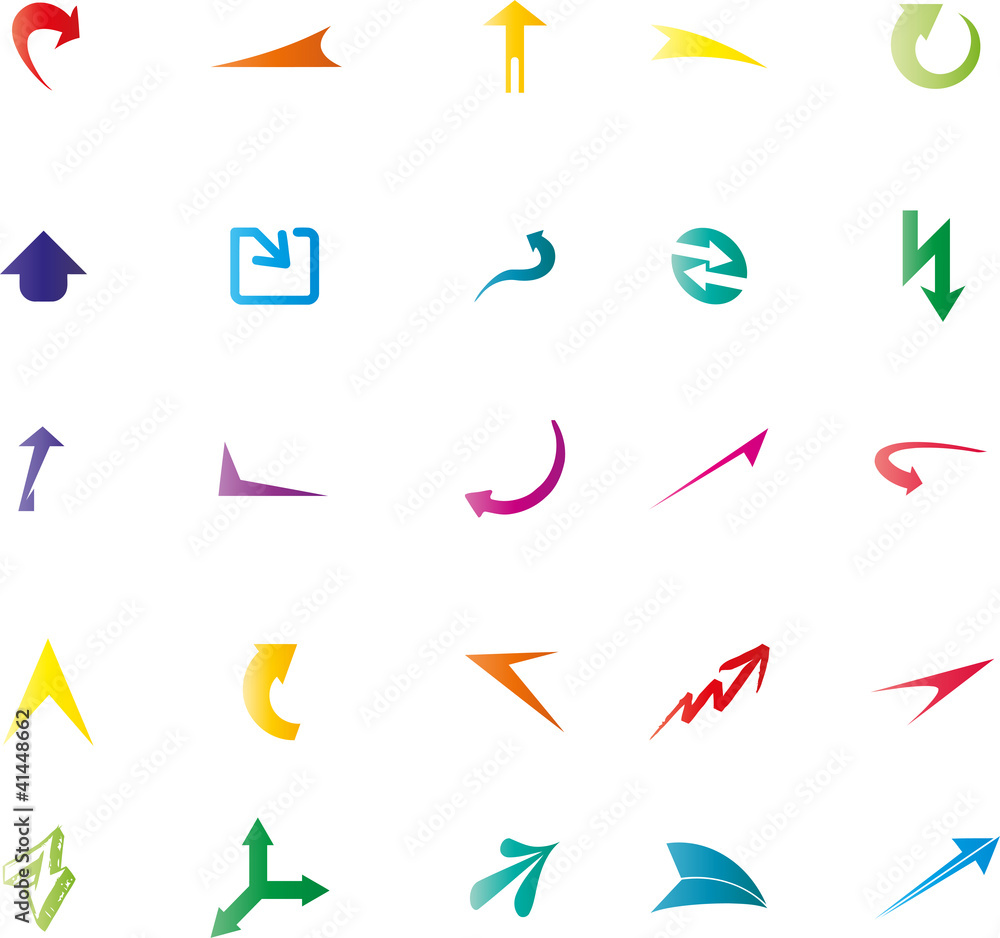 Pfeile, arrows, Symbole, Zeichen, Vektor Stock Vector | Adobe Stock