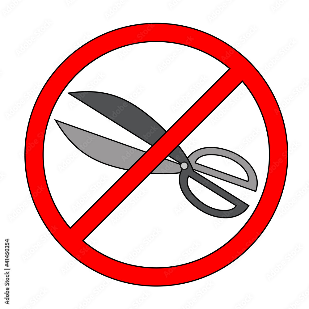 No scissors Stock Vector | Adobe Stock