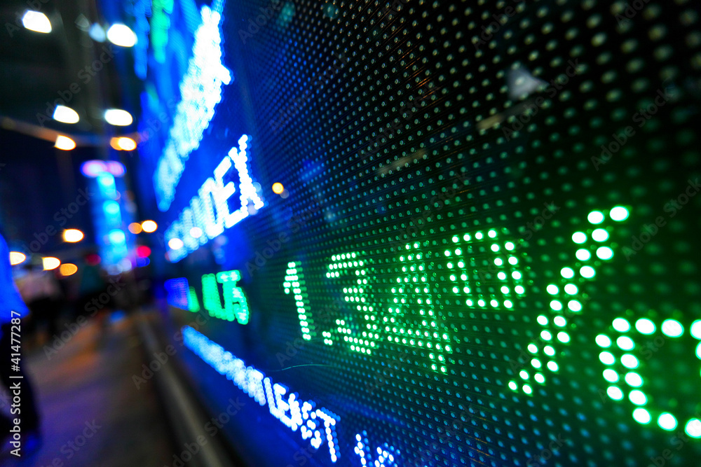 stock market price display abstract Stock Photo | Adobe Stock