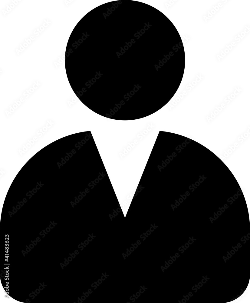 Vector representative person icon isolated Stock Vector | Adobe Stock