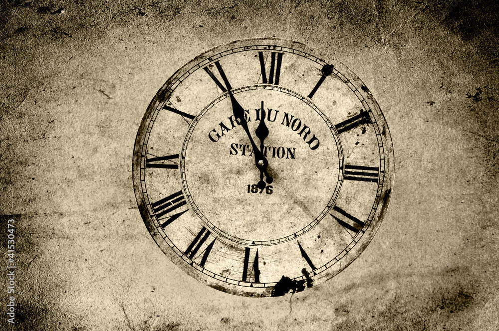 Vintage clock Stock Photo | Adobe Stock
