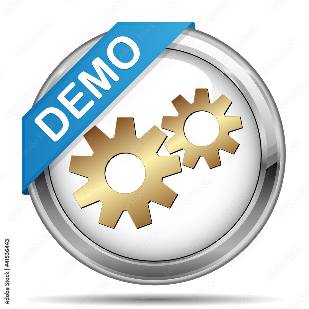 DEMO ICON Stock Vector | Adobe Stock