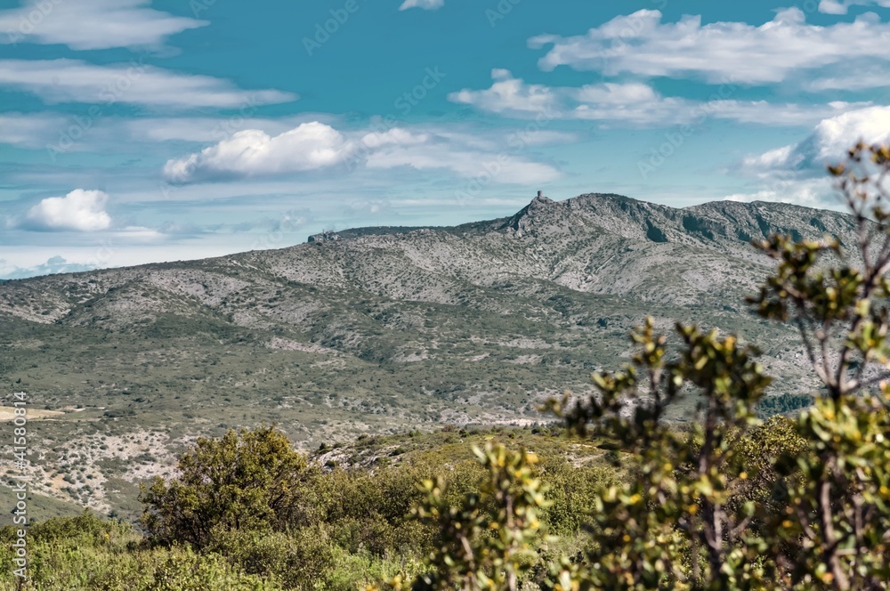 Paysage de Garrigue aride_Garrigue arid landscape. Stock Photo | Adobe ...