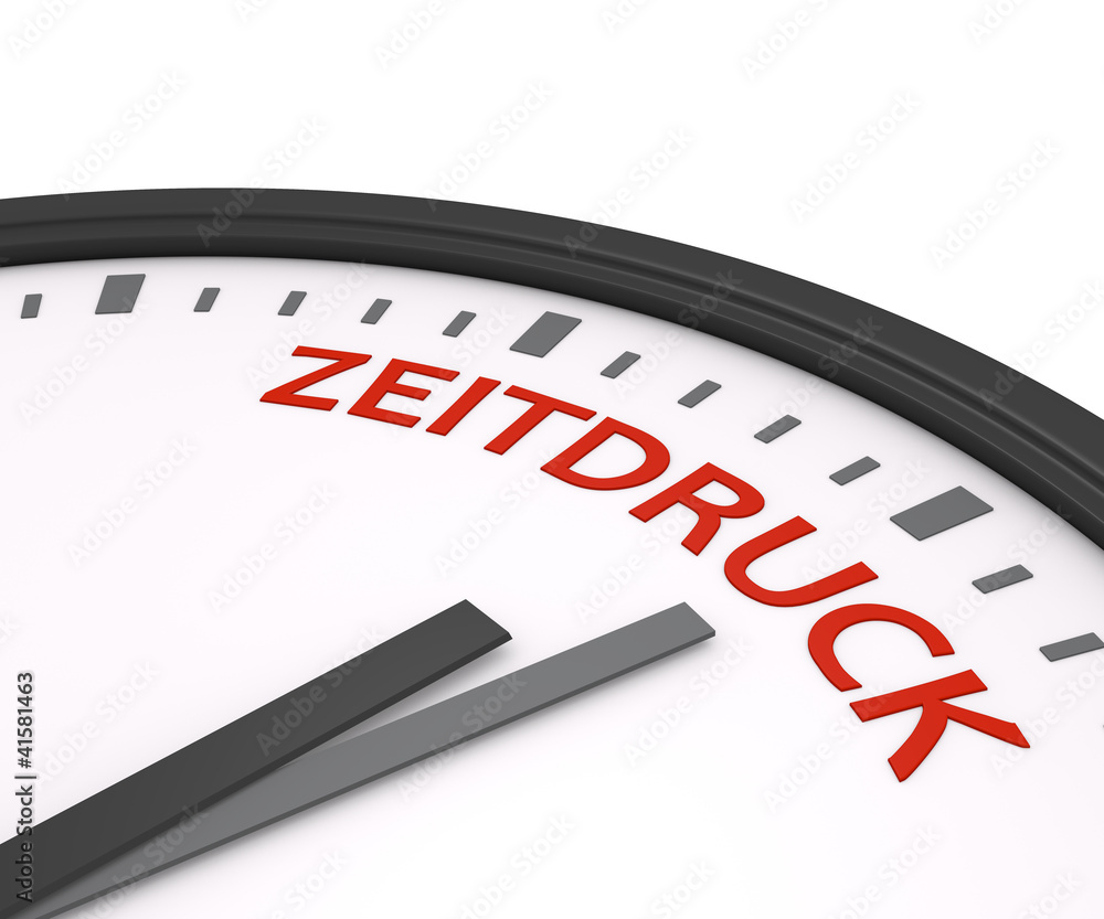 Zeitdruck Stock-Illustration | Adobe Stock