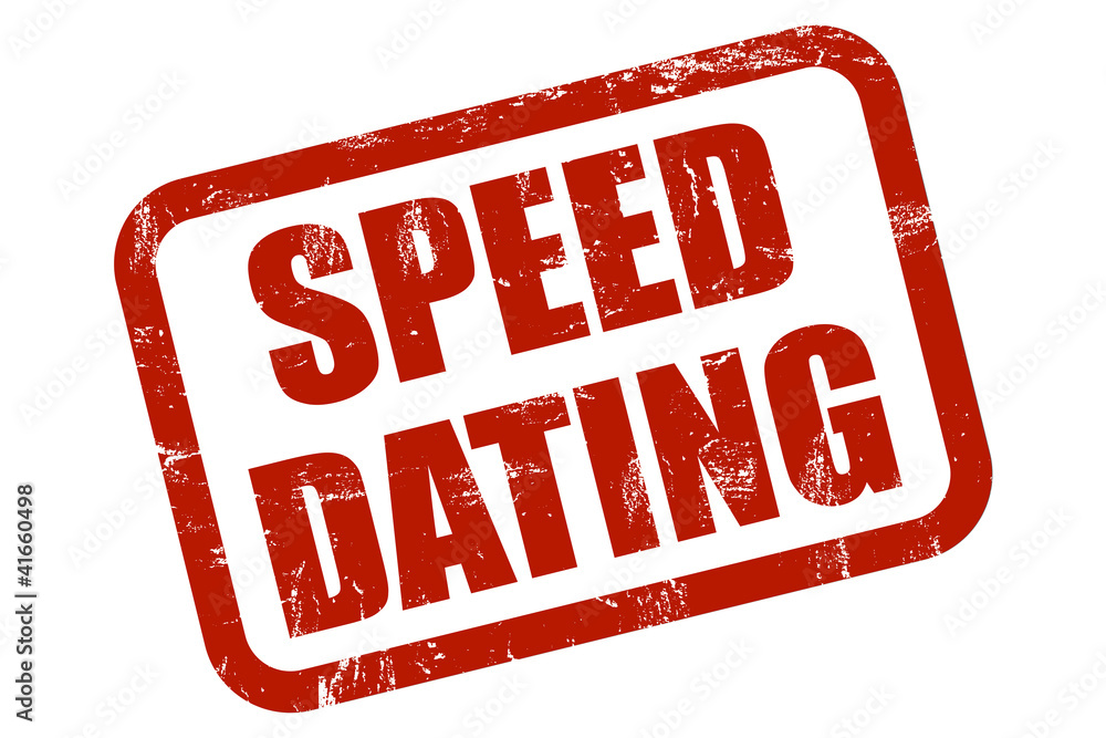 Grunge Stempel rot SPEED DATING Stock-Illustration | Adobe Stock