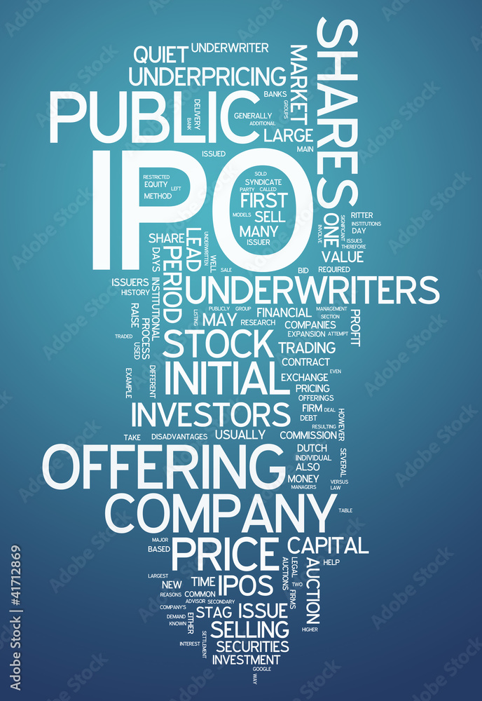 Word Cloud "IPO - Initial Public Offering" Stock Illustration | Adobe Stock