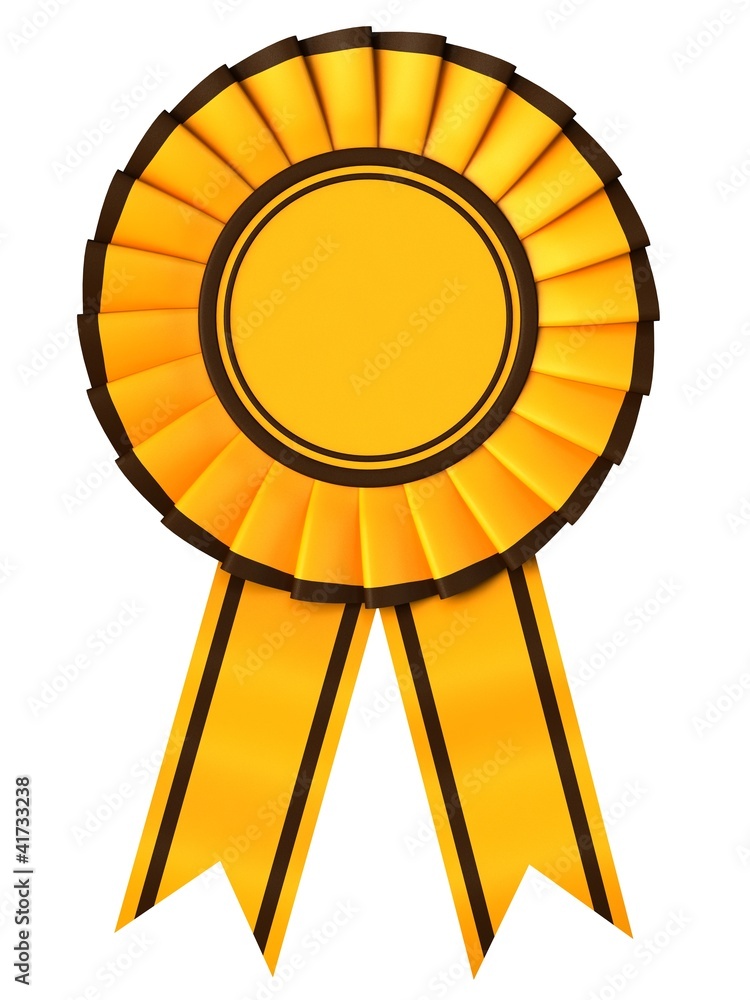 Yellow Award Ribbon